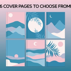 Boho Digital Notebook, 6 Hyperlinked, 12 Templates for Goodnotes ...