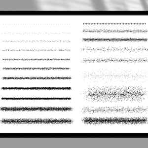 Grain & Shade Texture Procreate Brush Set - Etsy