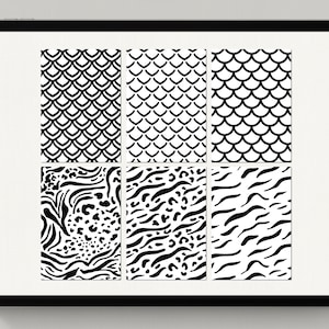Animal Print Pattern Procreate Brush Set - Etsy
