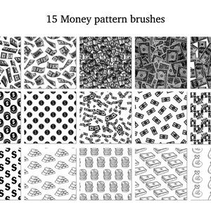 Money Patterns Procreate Brush and Stamp Set - Etsy