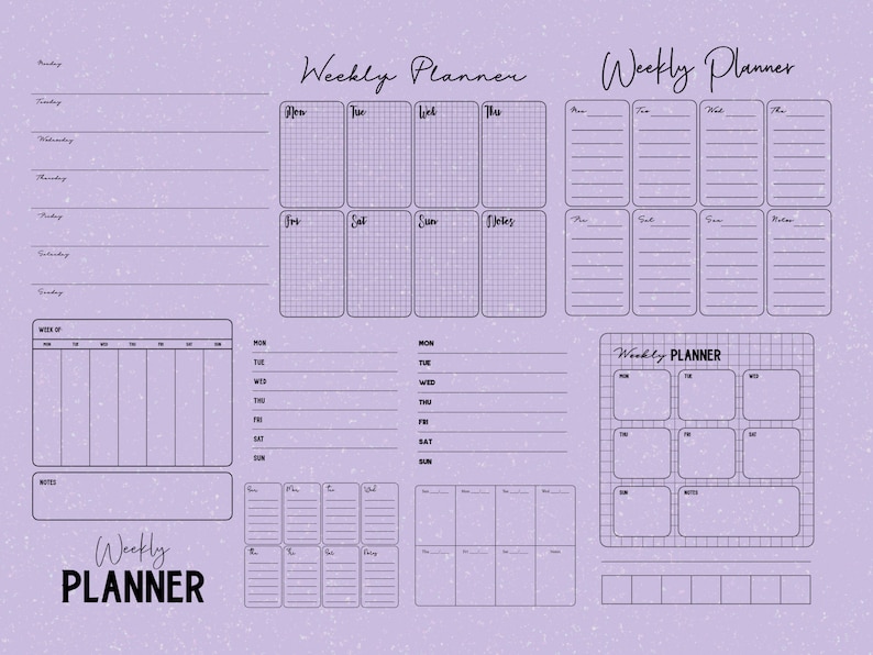 Digital Planners & Calendar Procreate Stamp Brush Set 2 - Etsy