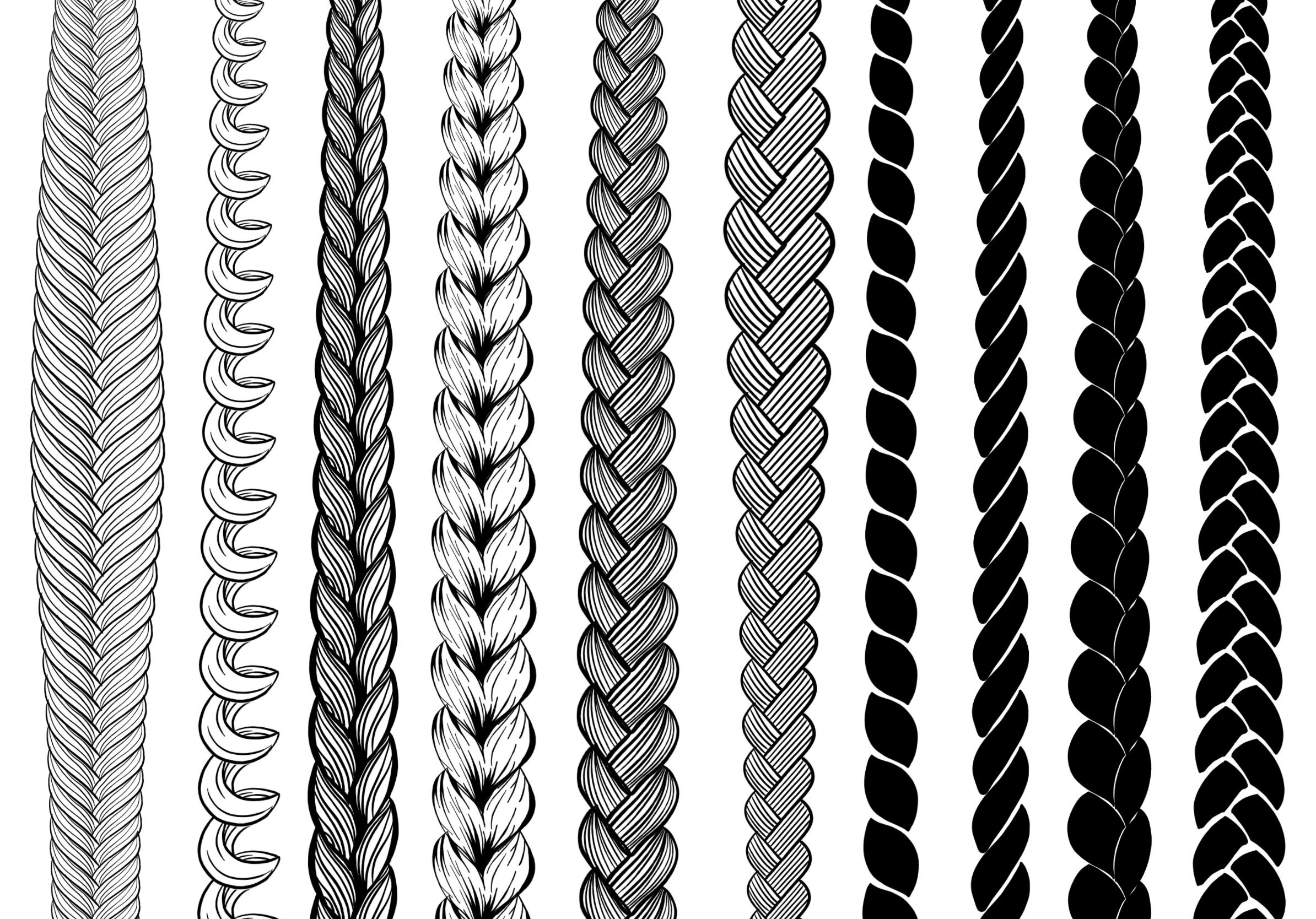 Ultimate Braid Procreate Brush Set - Etsy