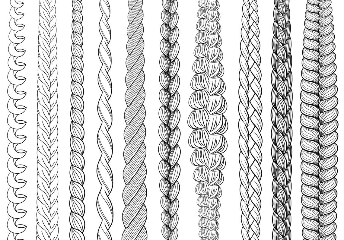 Ultimate Braid Procreate Brush Set - Etsy