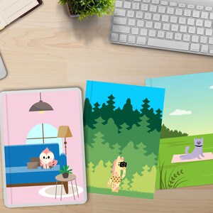 10 Cute Digital Notebook Covers - PDF, Goodnotes, Printable - Etsy