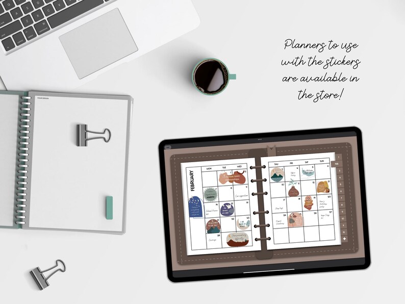 Boho Positive Affirmation Digital Stickers Set Goodnotes - Etsy