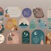 Boho Positive Affirmation Digital Stickers Set Goodnotes, PNG - Etsy