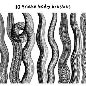 Snake Scale Print Pattern Procreate Brush Set - Etsy