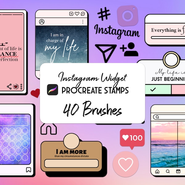 Procreate Instagram Template - Etsy