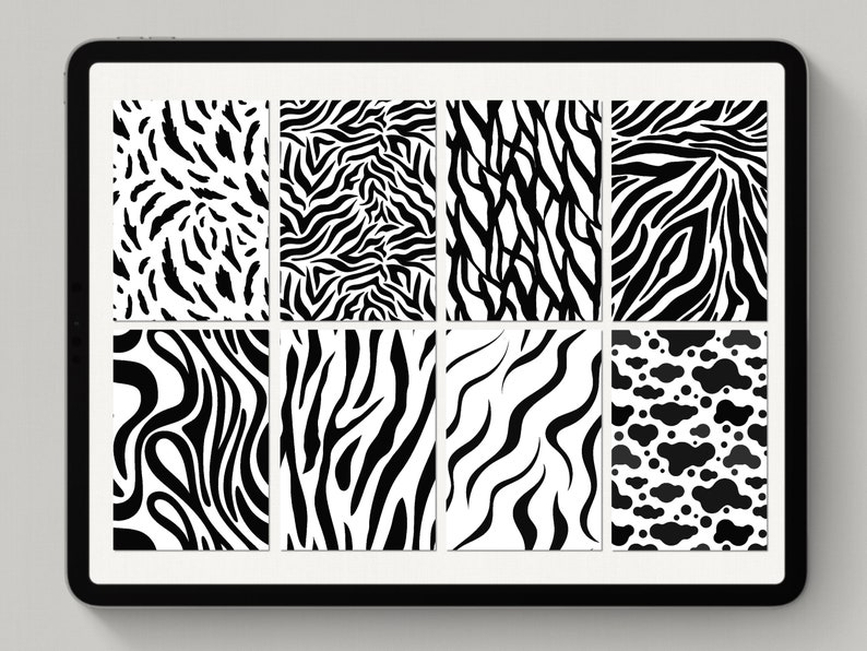 Animal Print Pattern Procreate Brush Set - Etsy