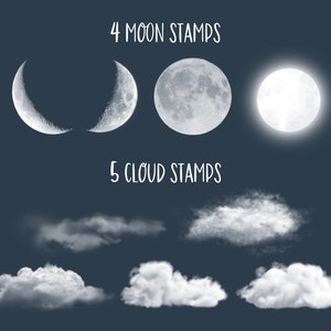 54 Weather Overlay Patterns Procreate Brush Set - Etsy