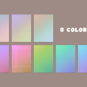 Gradient Digital Notes Template - Printable, A4, US Letter, Goodnotes ...