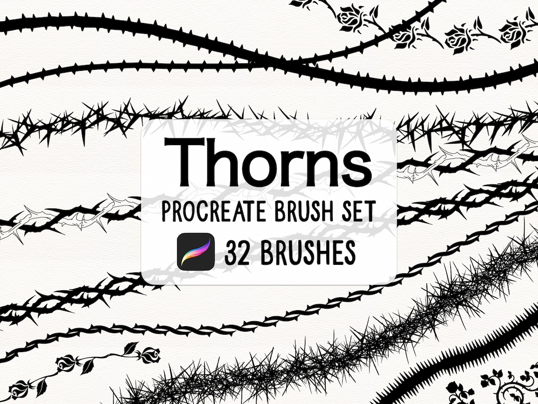 Thorns Procreate Brush Set - Etsy