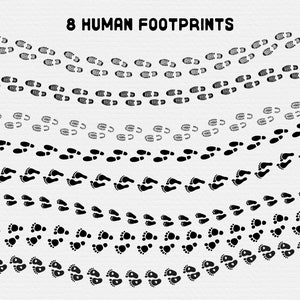 Footprint Procreate Brush Set - Animal, Humans - Etsy