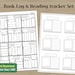 Book Log / Reading Tracker Printable, Digital Planner, PDF - Etsy