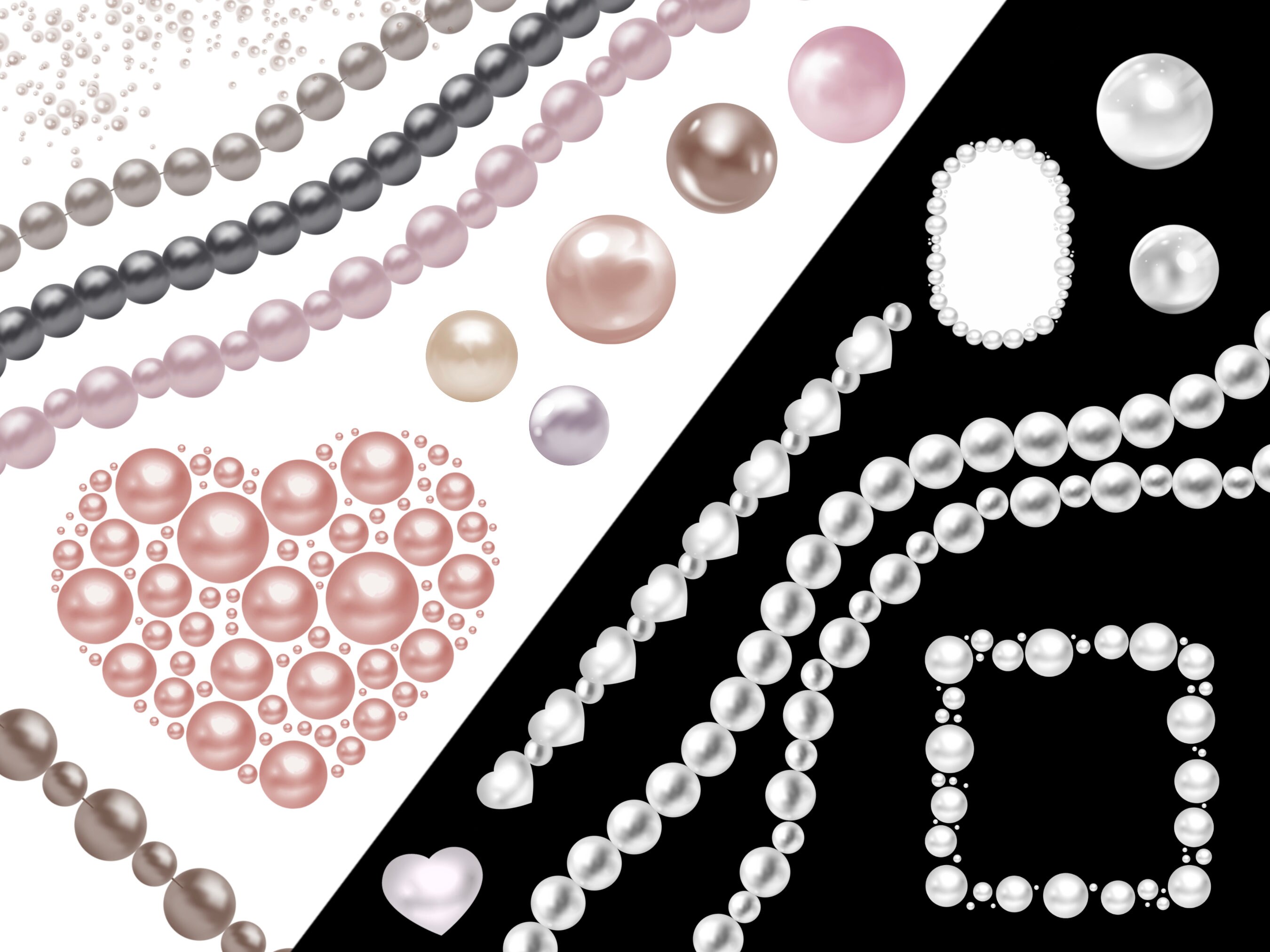 Realistic Jewelry Pearl Brushes & Stamps Procreate Brush Set - Etsy