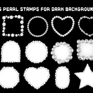 Realistic Jewelry Pearl Brushes & Stamps Procreate Brush Set - Etsy