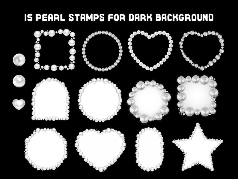 Realistic Jewelry Pearl Brushes & Stamps Procreate Brush Set - Etsy