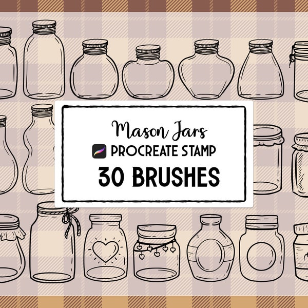 Mason Jar Stamps - Etsy