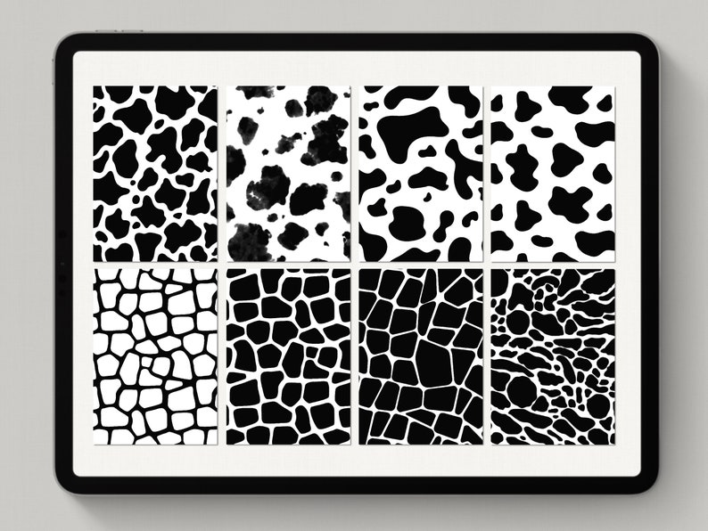 Animal Print Pattern Procreate Brush Set - Etsy