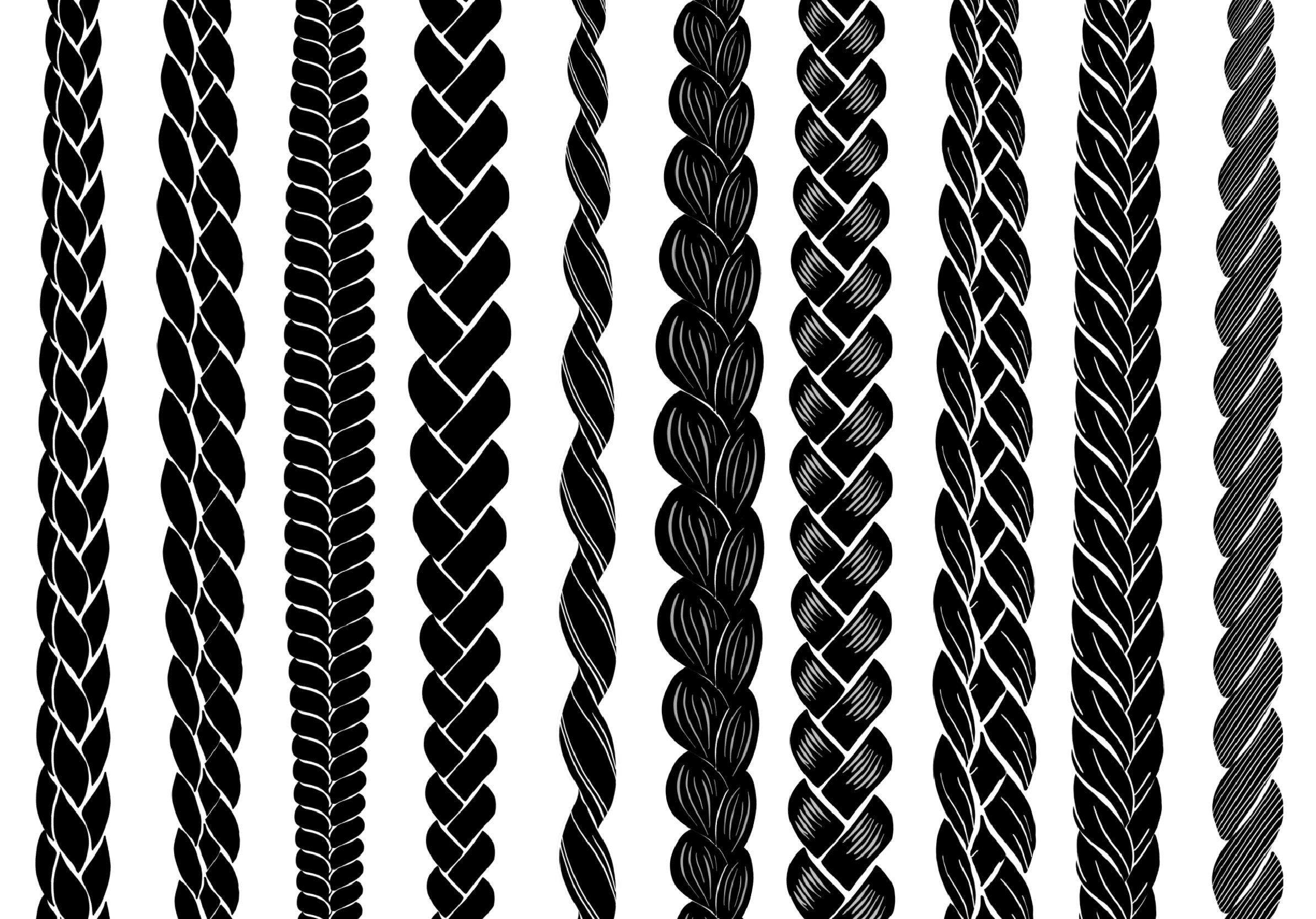 Ultimate Braid Procreate Brush Set - Etsy