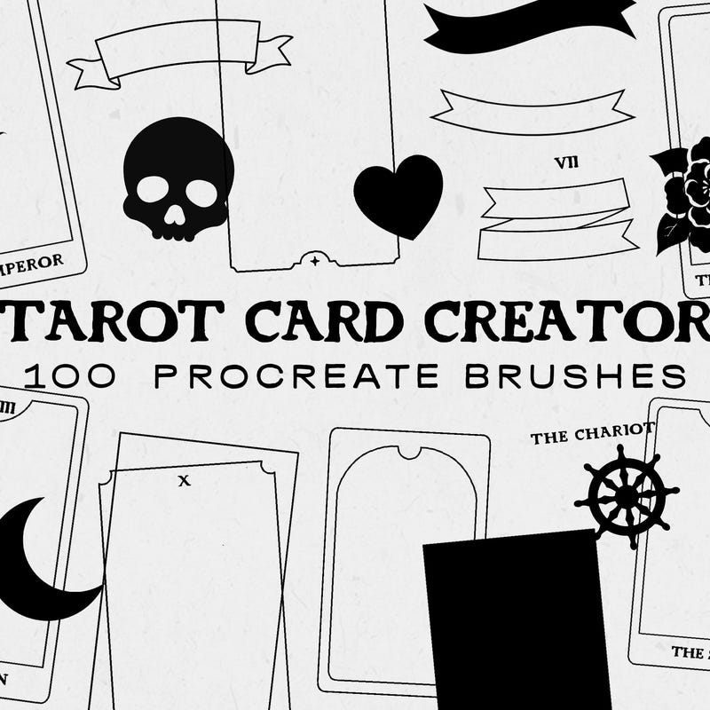 Procreate Tarot Template - Etsy