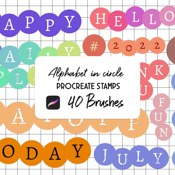 Calligraphy Alphabet Stamp Set - Etsy
