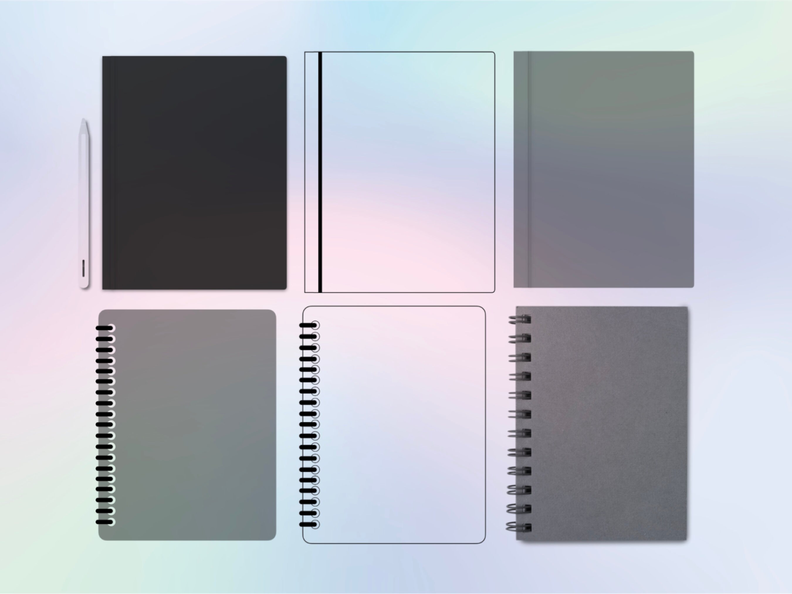 Notebook Cover DIY Procreate Stamp Brush Set - Etsy