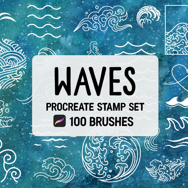 Ocean Wave Stamp - Etsy