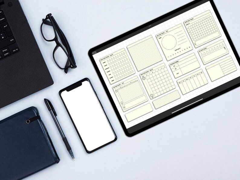 Health Tracker & Checklist Widget Digital Stickers Set - Etsy