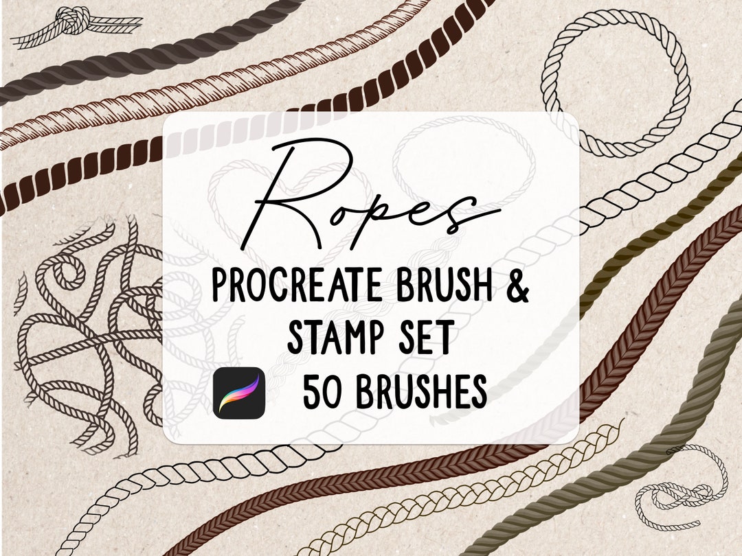 Rope Procreate Brush Set - Cable, Strand, String - Etsy