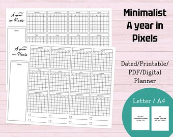 A Year in Pixels - Etsy