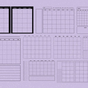 Digital Planners & Calendar Procreate Stamp Brush Set 2 - Etsy