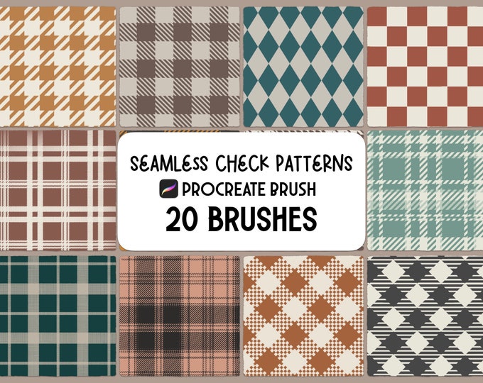 Plaid Procreate Brushes Plaid-aholics Plaid-onymous Procreate Brushes ...