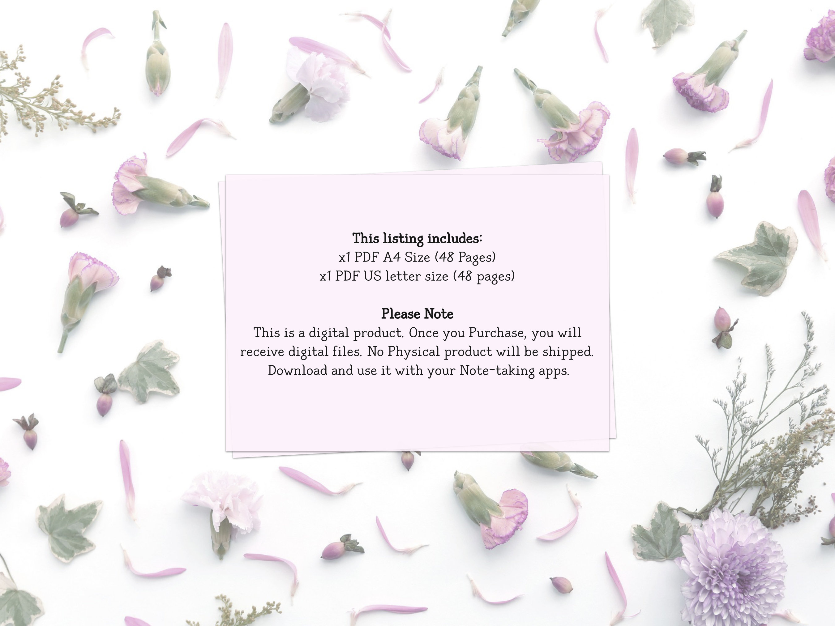 Textured Green Digital Notes Template - Printable, A4, US Letter ...