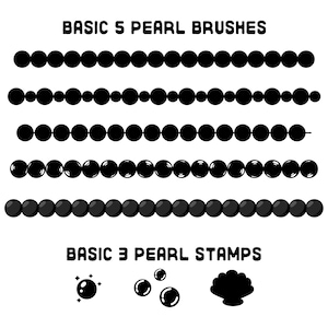 Realistic Jewelry Pearl Brushes & Stamps Procreate Brush Set - Etsy