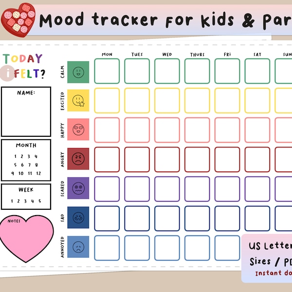 Mood Tracker - Etsy
