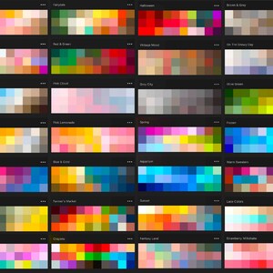 Procreate Color Palettes Bundle Set | 140 Palettes | 4200 Colors - Etsy