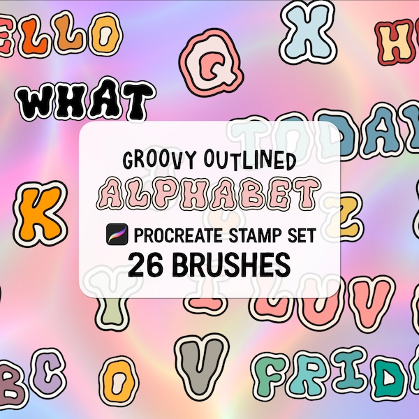 Calligraphy Alphabet Stamp Set - Etsy