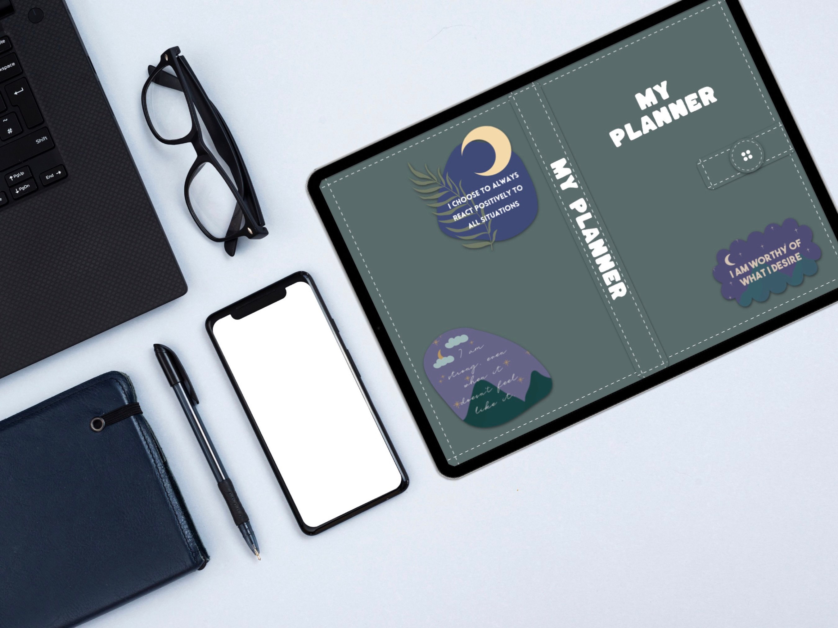12 Aesthetic Digital Notebook Covers Bundle - A4 Size - Etsy
