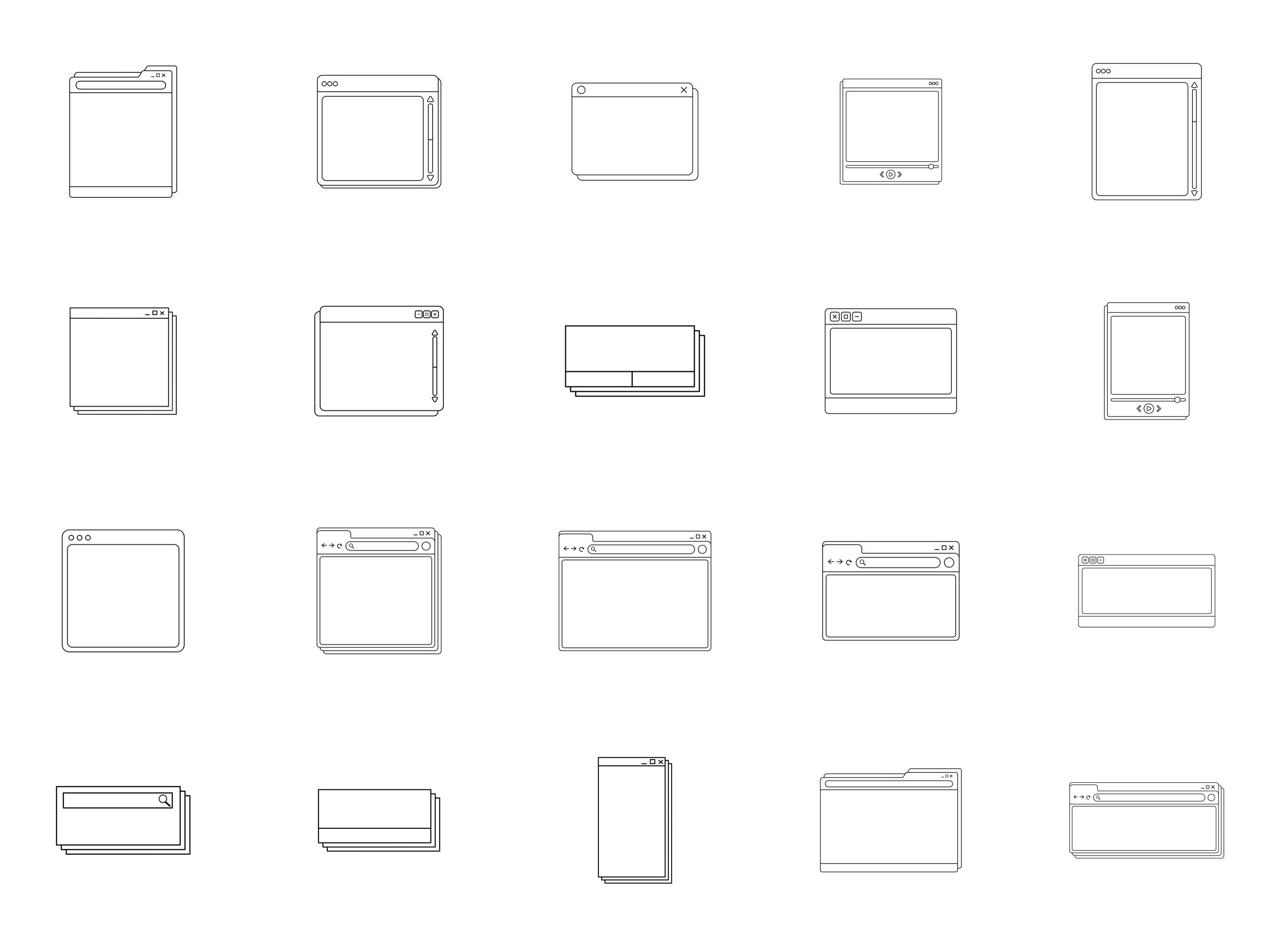 Windows Pop-up UI Procreate Stamp Widget Brush Set - Etsy Canada