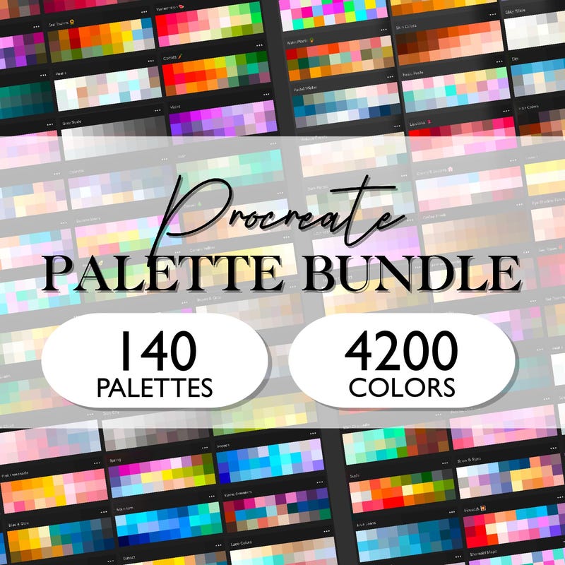 Gold Colors for Procreate - Etsy