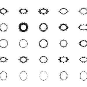 Gothic Frames Procreate Stamp Brush Set - Etsy