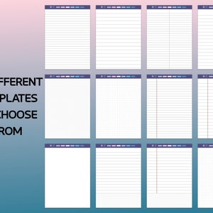 Boho Digital Notebook, 6 Hyperlinked, 12 Templates for Goodnotes ...