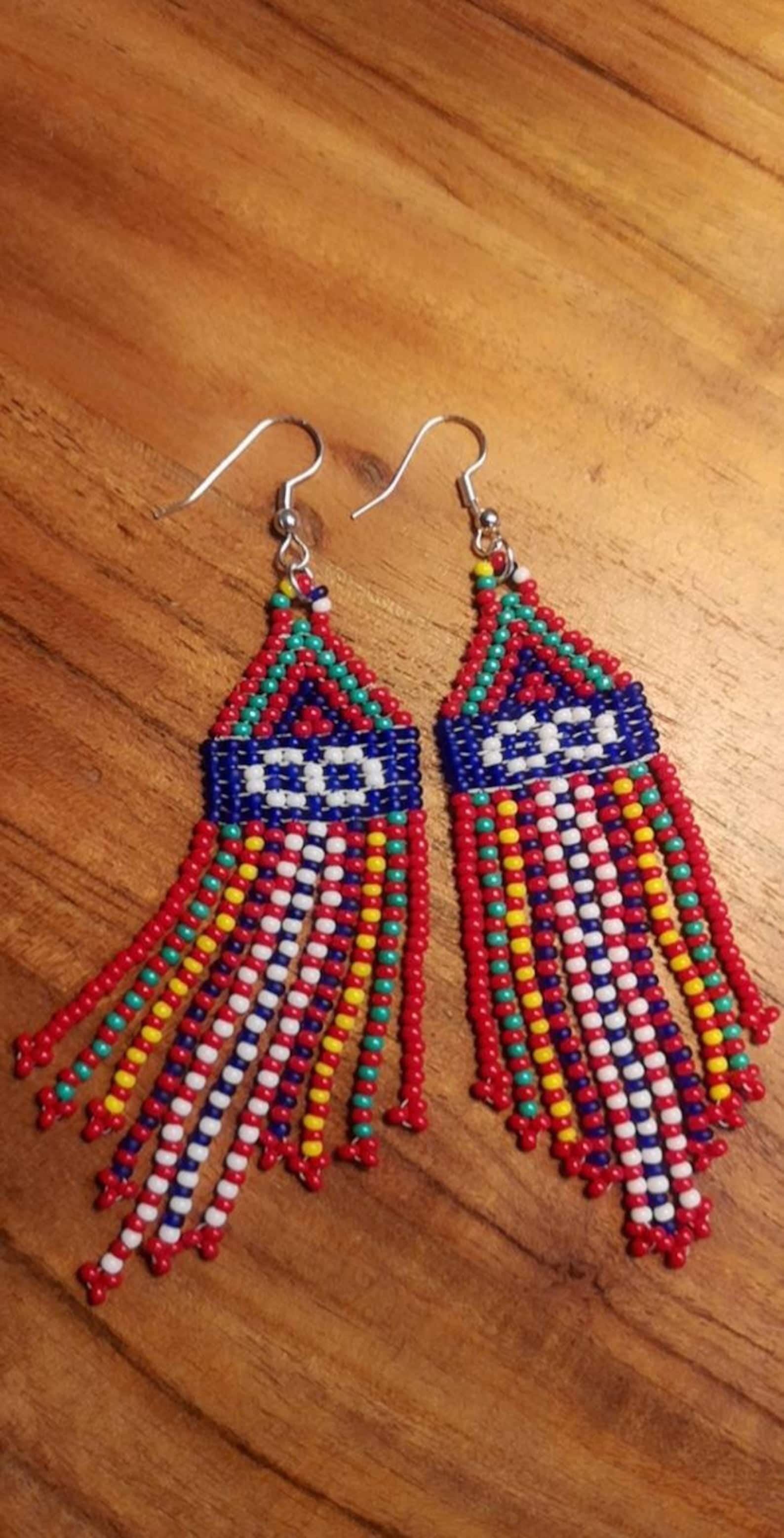 Metis Beaded Earrings - Etsy Canada