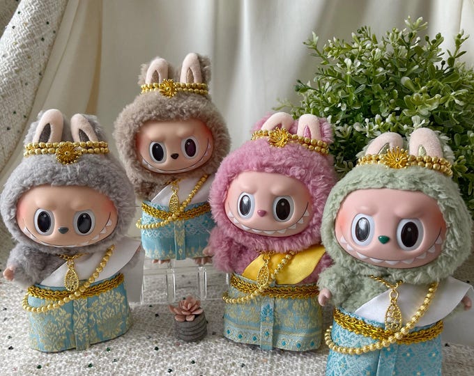 Light Blue Thai Outfits for Labubus/dolls (labubu NOT Included) - Etsy