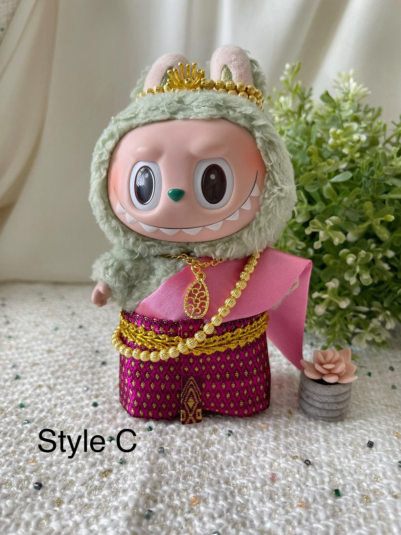 Burgundy Thai Outfits for Labubus/dolls (labubu NOT Included) - Etsy