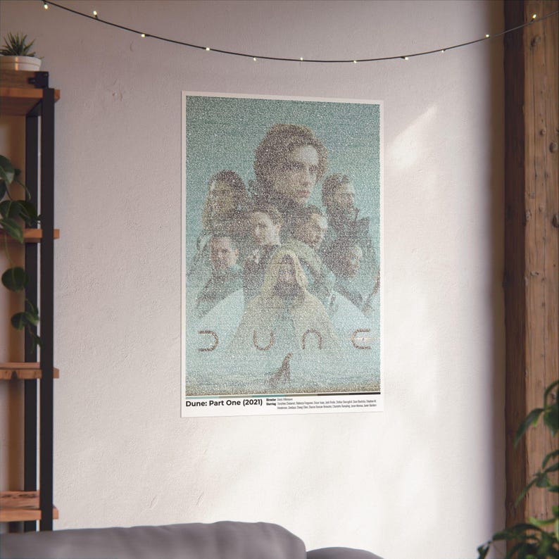 Movie Script Poster of Dune: Part One - Unique Art Gift, for Movie Fans ...