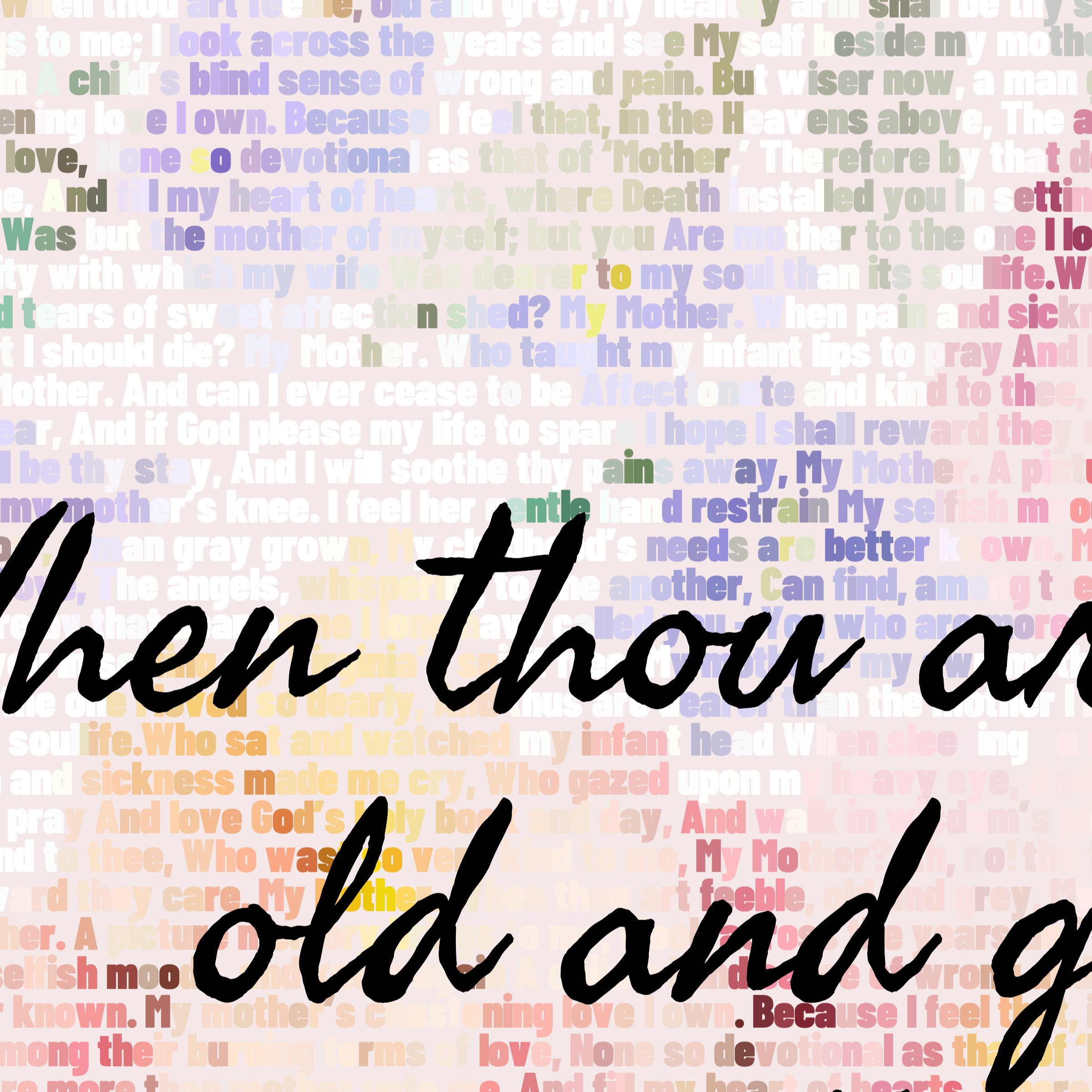 Dear Mother Poem Collection Poster Unique Mother's Day Quote Gift - Etsy