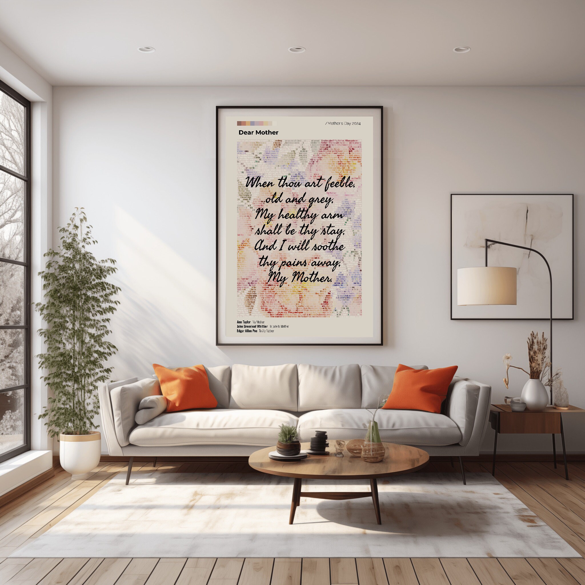 Dear Mother Poem Collection Poster Unique Mother's Day Quote Gift - Etsy