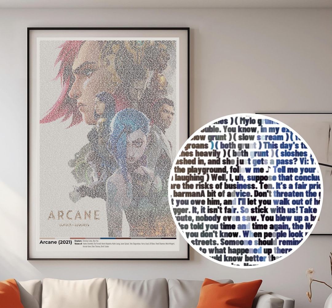 Pilot Episode Script Poster of Arcane - Unique Art Gift, for Show Fans ...